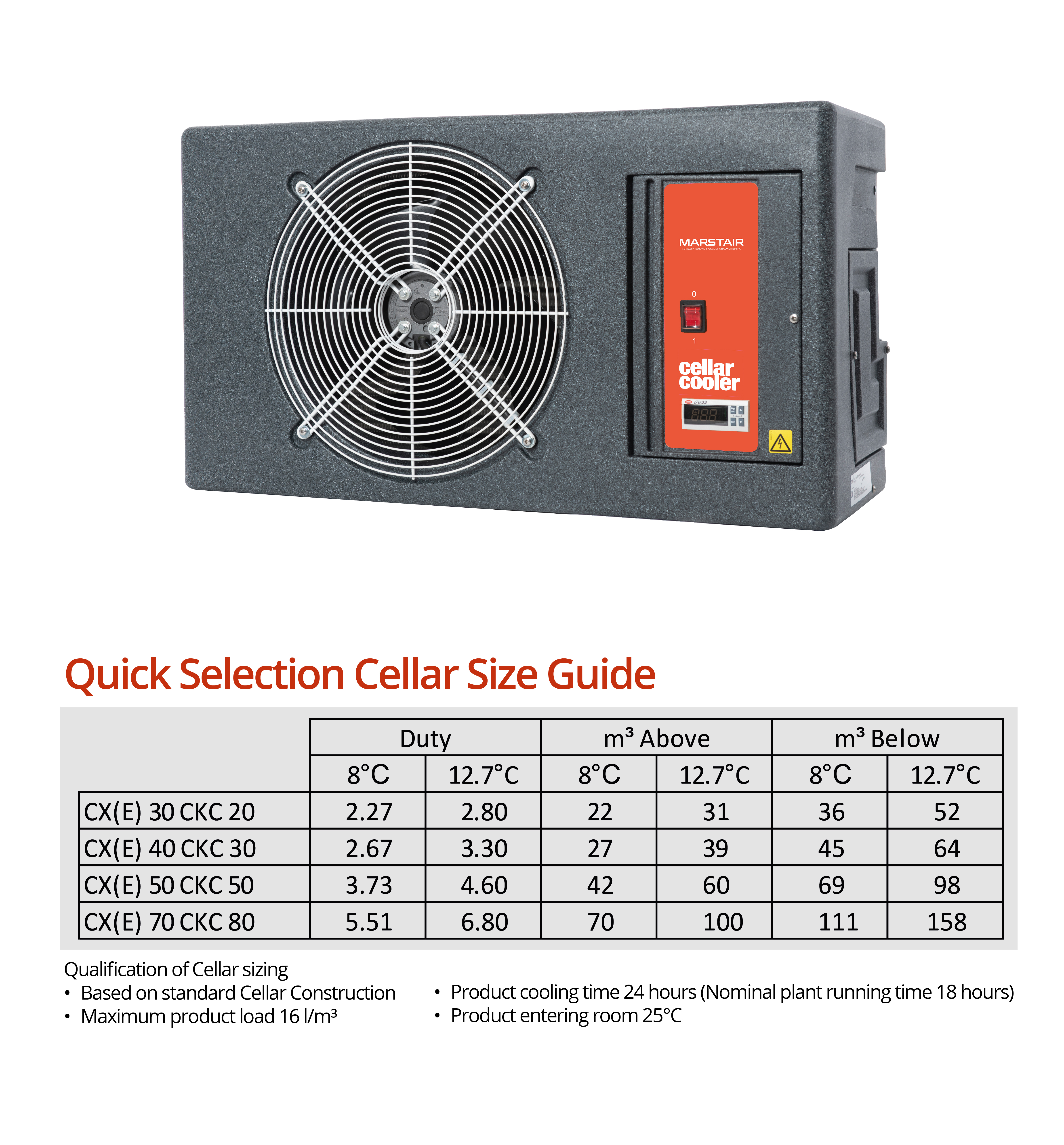 Cellarator CX (E) R407C - Marstair
